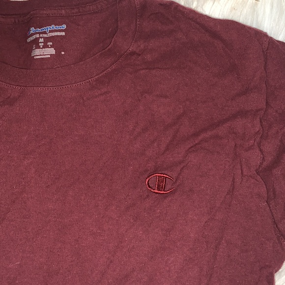 Champion | Shirts | Mens Champion Logo Red Tee Shirt | Poshmark